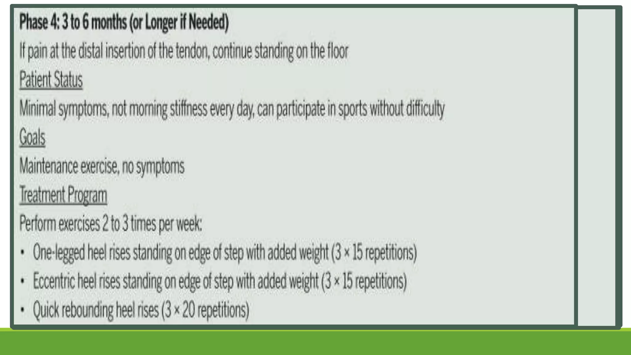 Review of Most Effective Tendon Loading Regimen for Treatment of Non ...
