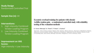 Review of Most Effective Tendon Loading Regimen for Treatment of Non ...