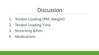 Review of Most Effective Tendon Loading Regimen for Treatment of Non ...