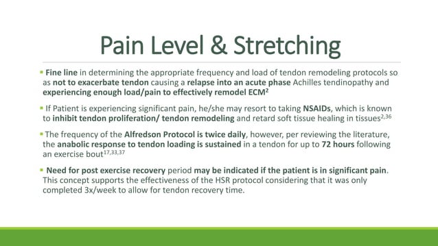Review of Most Effective Tendon Loading Regimen for Treatment of Non ...