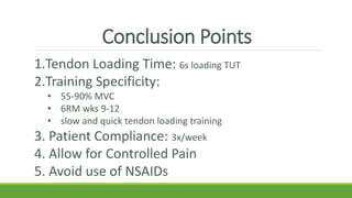Review of Most Effective Tendon Loading Regimen for Treatment of Non ...