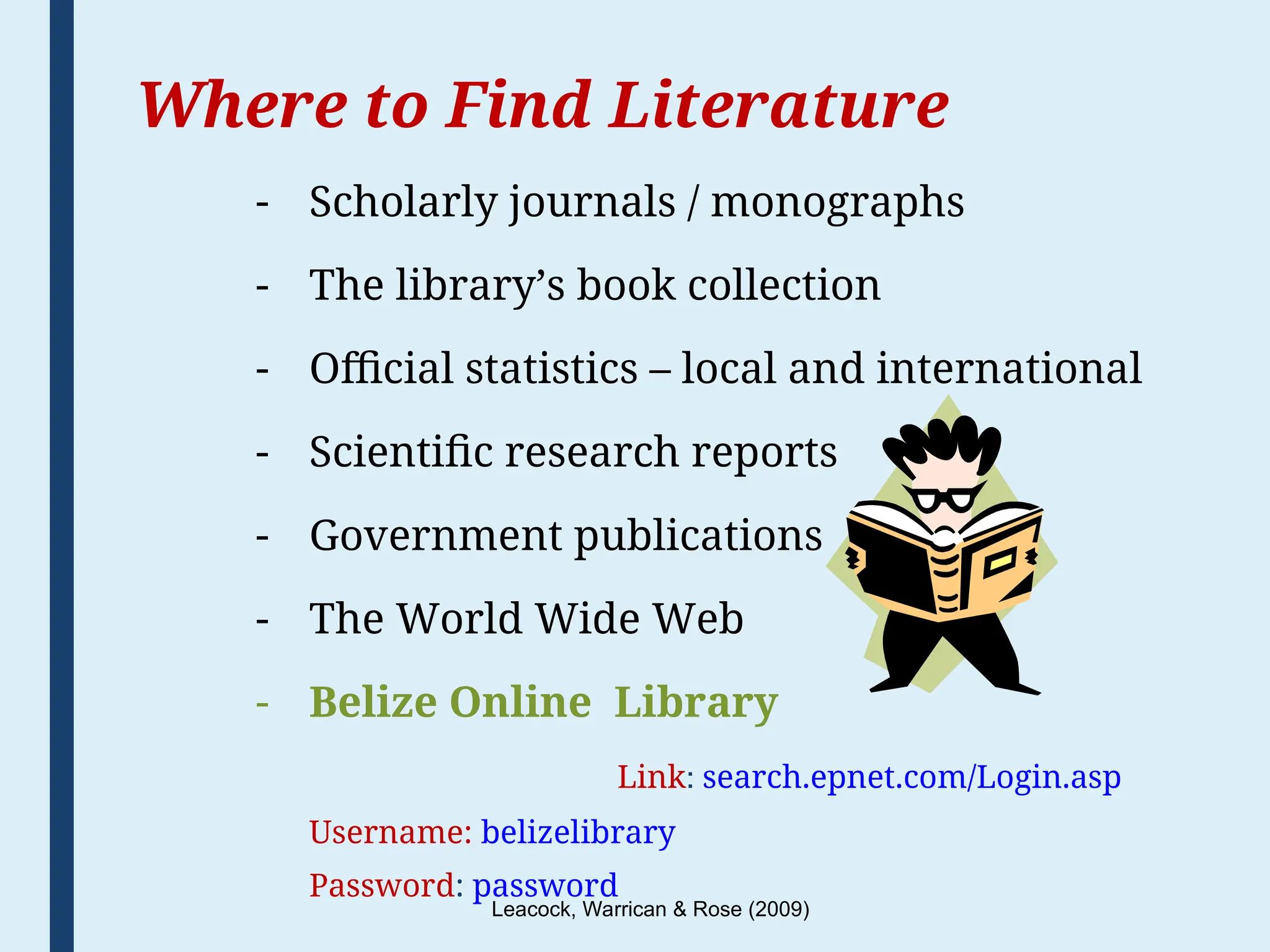 Writing a Literature Review for Research | PPT