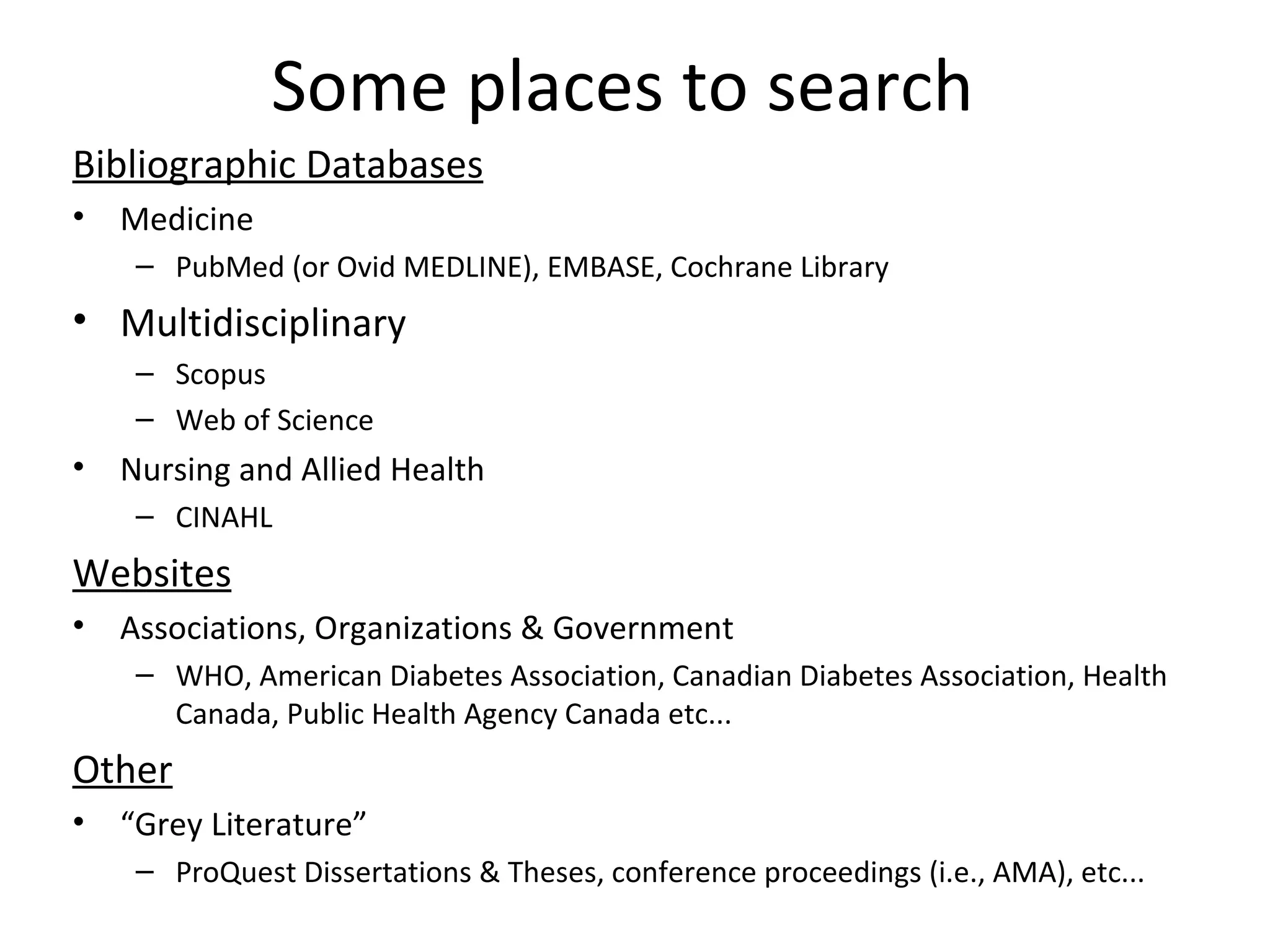 How to Conduct a Literature Search | PPT
