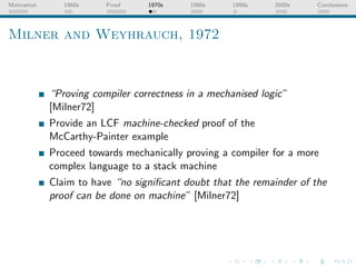 Formal Verification of Programming Languages | PPT