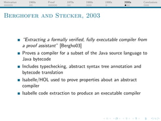 Formal Verification of Programming Languages | PPT