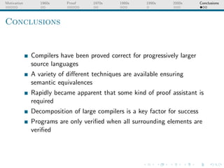 Formal Verification of Programming Languages | PPT