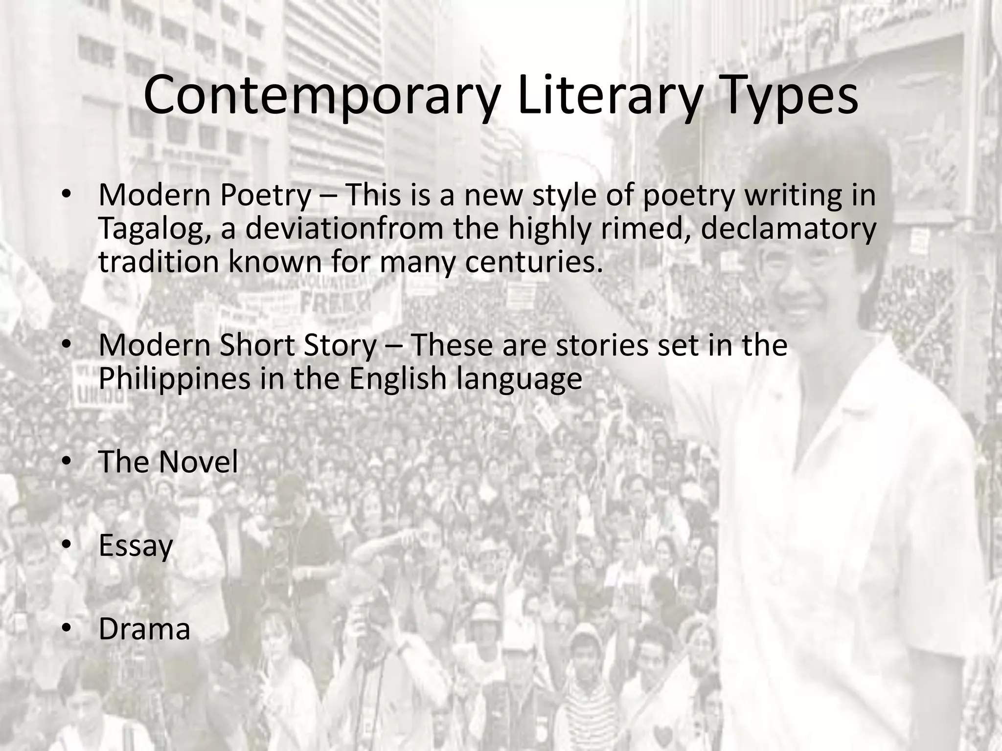 Philippine Literature After EDSA Revolution | PPTX