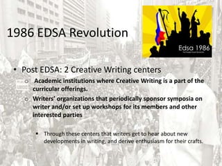 Philippine Literature After EDSA Revolution | PPTX