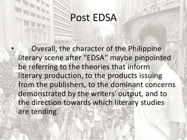Philippine Literature After EDSA Revolution