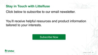 Littelfuse Building Automation Capabilities: Smart Locks and Window ...