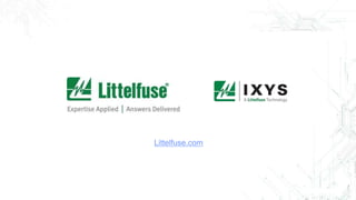 Littelfuse Building Automation Capabilities: Smart Locks and Window ...