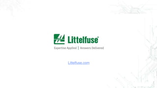 Littelfuse Data Center and Communications Infrastructure: Outdoor Cellular Antenna Protection ...