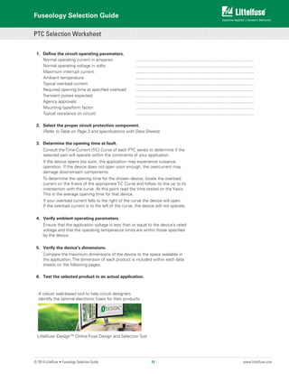 Littelfuse fuseology selection_guide.pdf | Home Appliances | Home & Garden