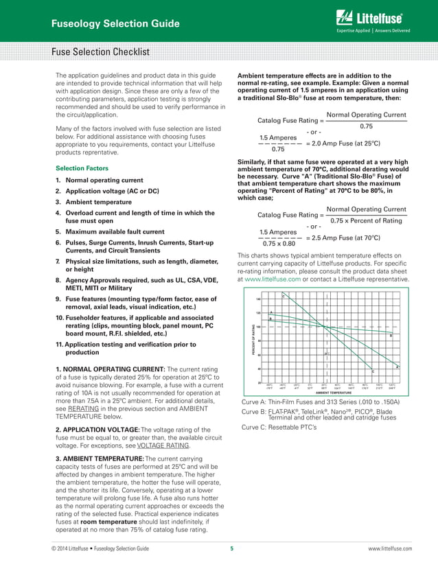 Littelfuse fuseology selection_guide.pdf | Home Appliances | Home & Garden