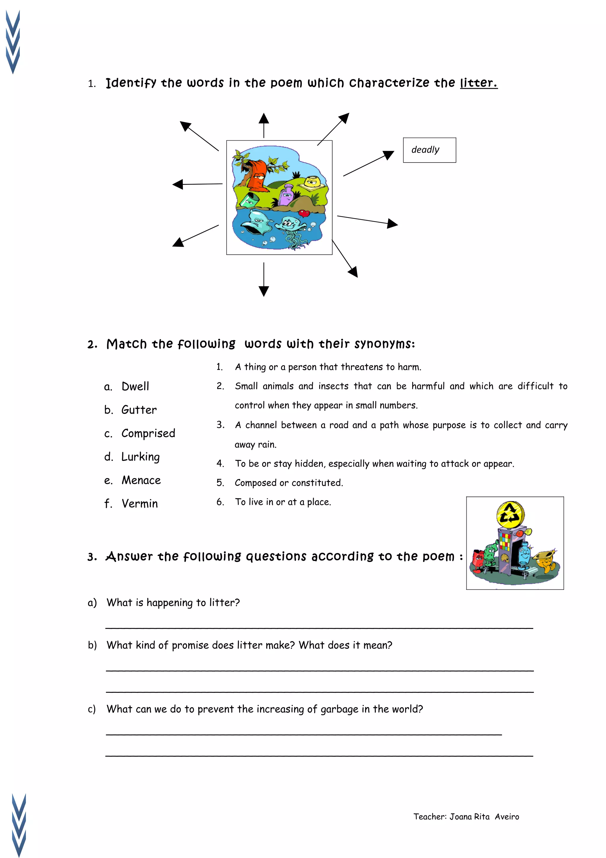 Litter worksheet | DOC