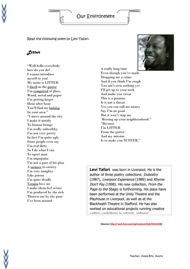 Litter worksheet | PDF