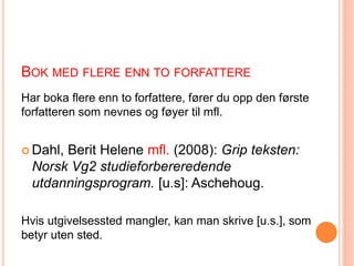 Litteraturlista | PPT