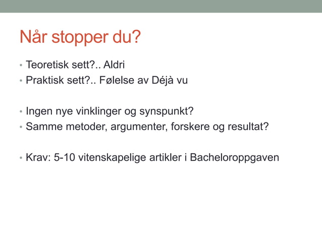 Litteraturstudie som metode | PPTX