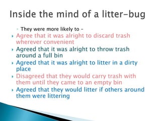 Littering behaviour | PPTX