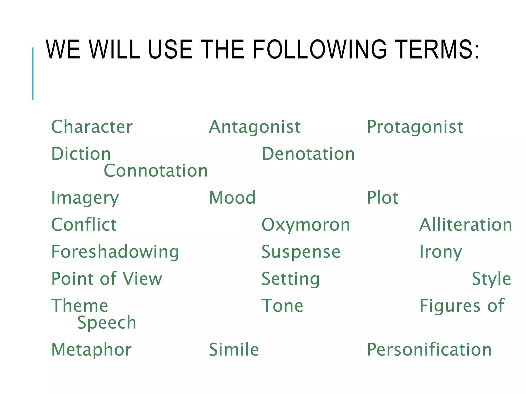 Lit terms | PPTX