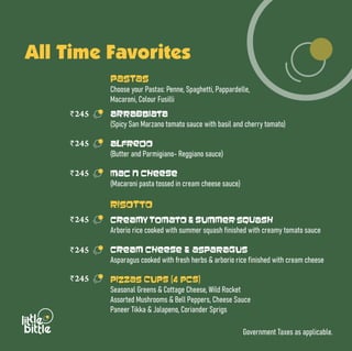 Little Bittle Restaurant Menu | PPT