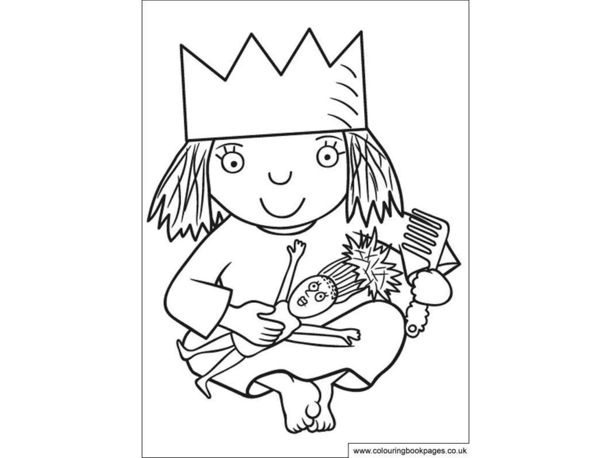 Little princess Colouring Pages and Kids Colouring Activities | PPSX