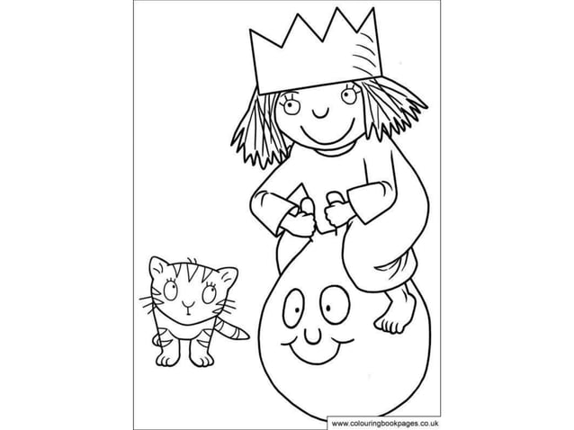 Little princess Colouring Pages and Kids Colouring Activities | PPSX