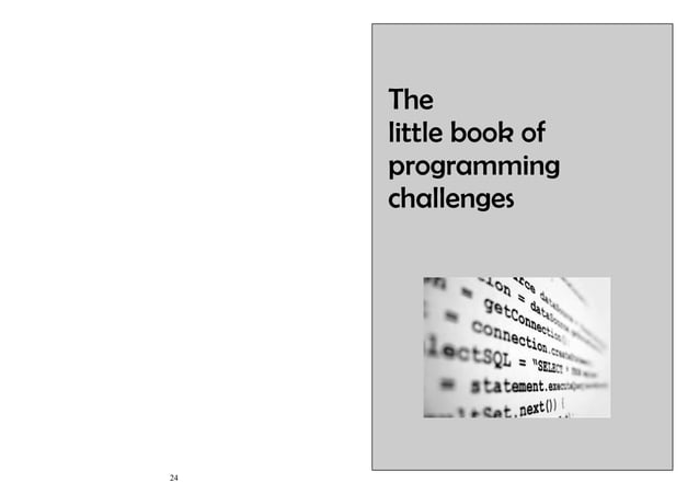 Little book of programming challenges | PPT