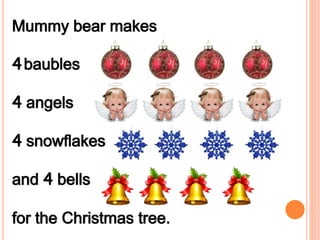 Little brown bear and number 4 | PPTX