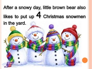 Little brown bear and number 4 | PPTX