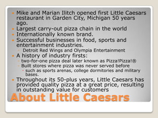 Little Caesars Digital Strategy | PPTX | Marketing and Advertising | Business