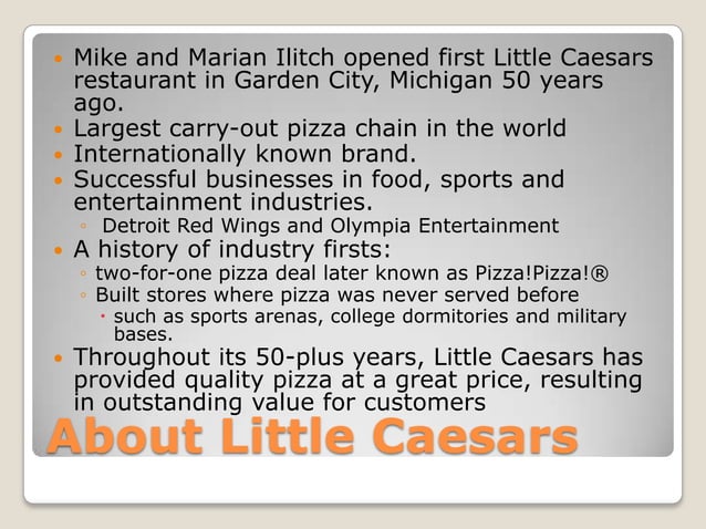 Little Caesars Digital Strategy | PPTX | Marketing and Advertising ...