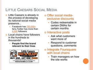 Little caesars nmdl presentation | PPTX