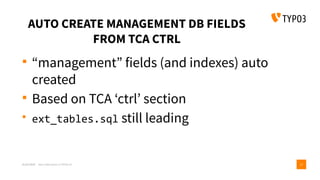 Little gems in TYPO3 v9 | PPT