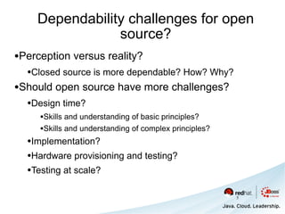 HIS 2015: Prof. Mark Little - Open Source Challenges in the Enterprise ...