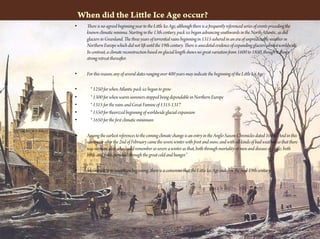 Little Ice Age | PDF | Geography | Science