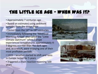 Little Ice Age - Big Problems | PPT