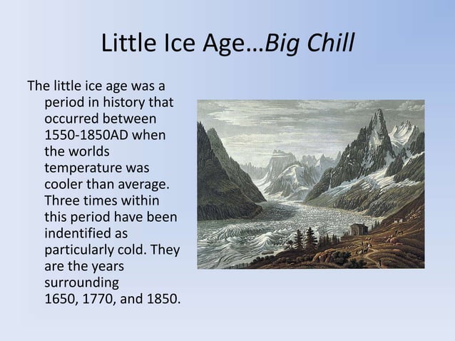 Little ice age | PPTX | Geology | Science