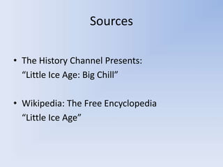 Little ice age | PPTX