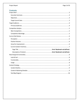 Information Architecture Report | PDF