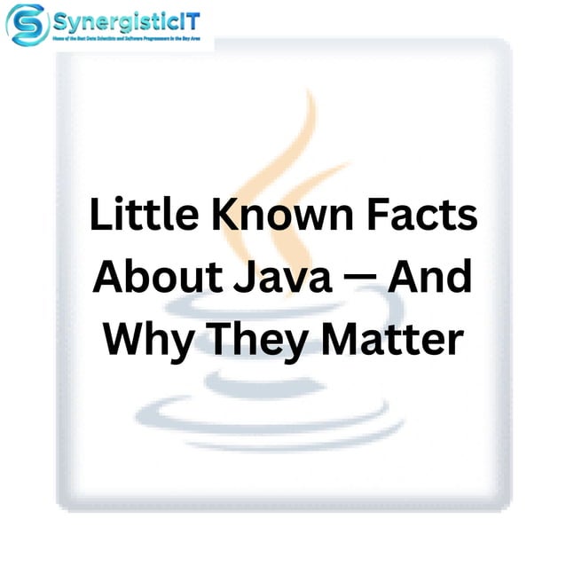 Little Known Facts About Java — And Why They Matter | PDF