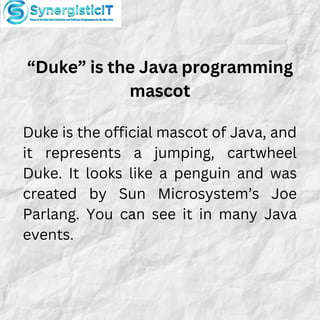 Little Known Facts About Java — And Why They Matter | PDF