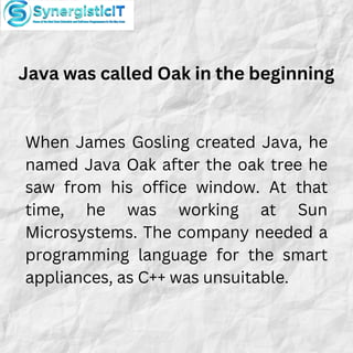 Little Known Facts About Java — And Why They Matter | PDF