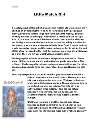 Little match girl | PDF