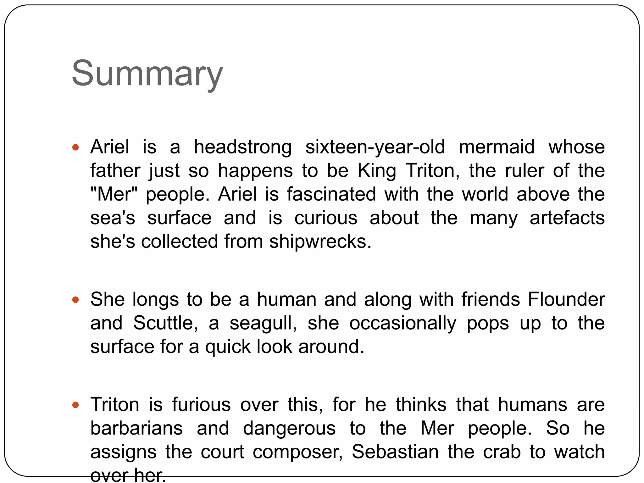 Little mermaid | PPTX