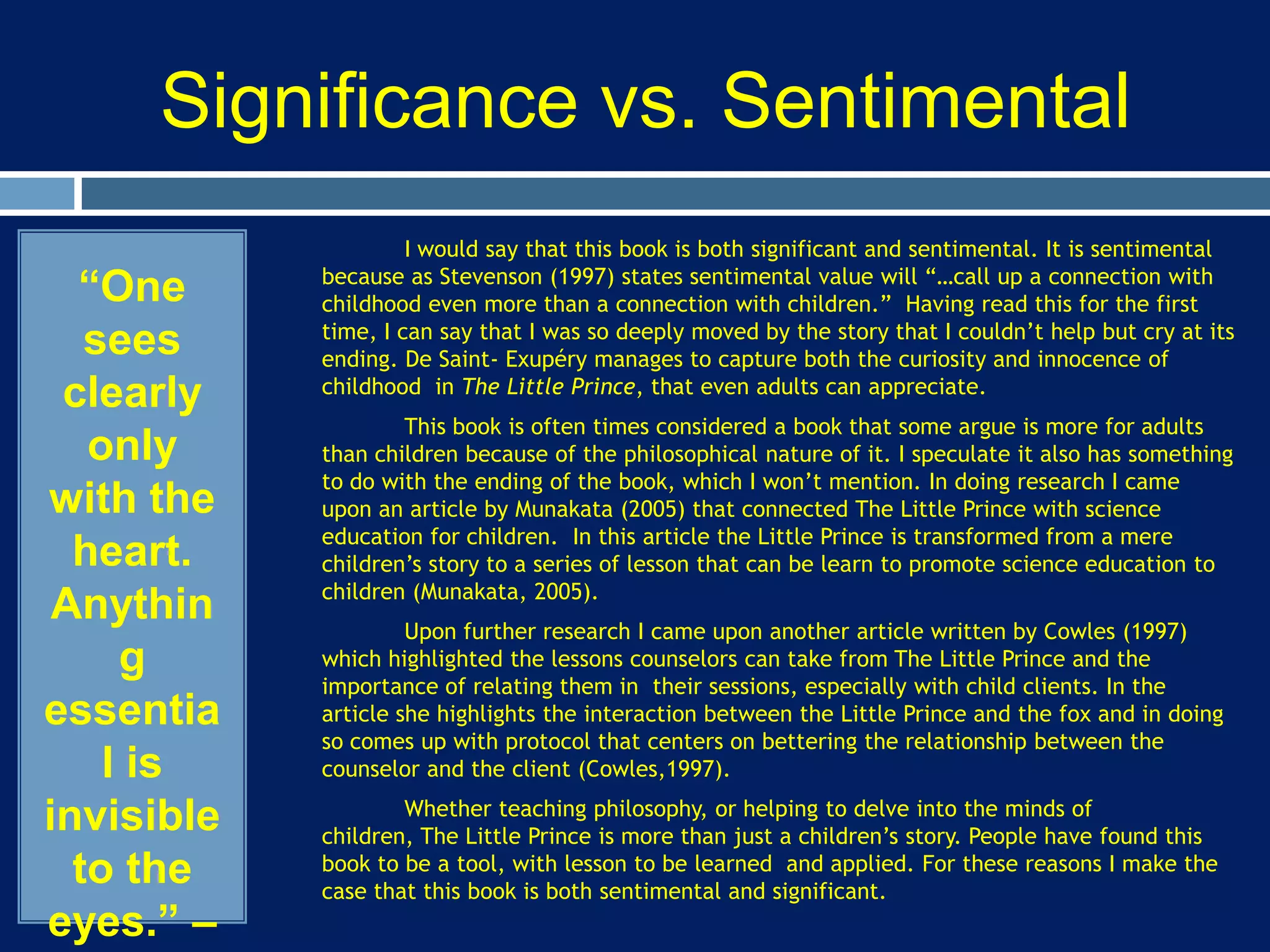 Little prince presentation | PPTX