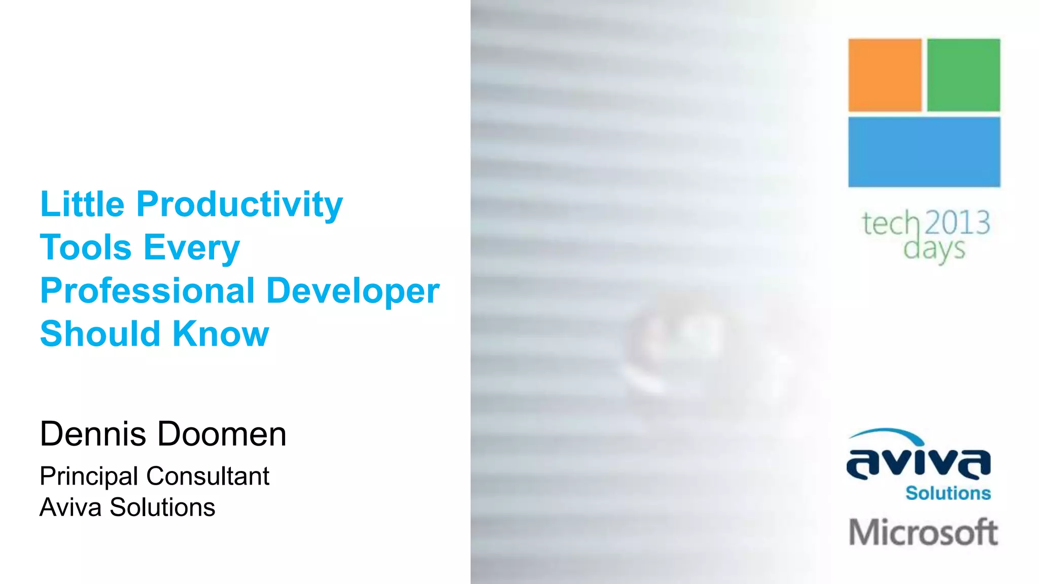 Little productivity tools every developer should use | PPT