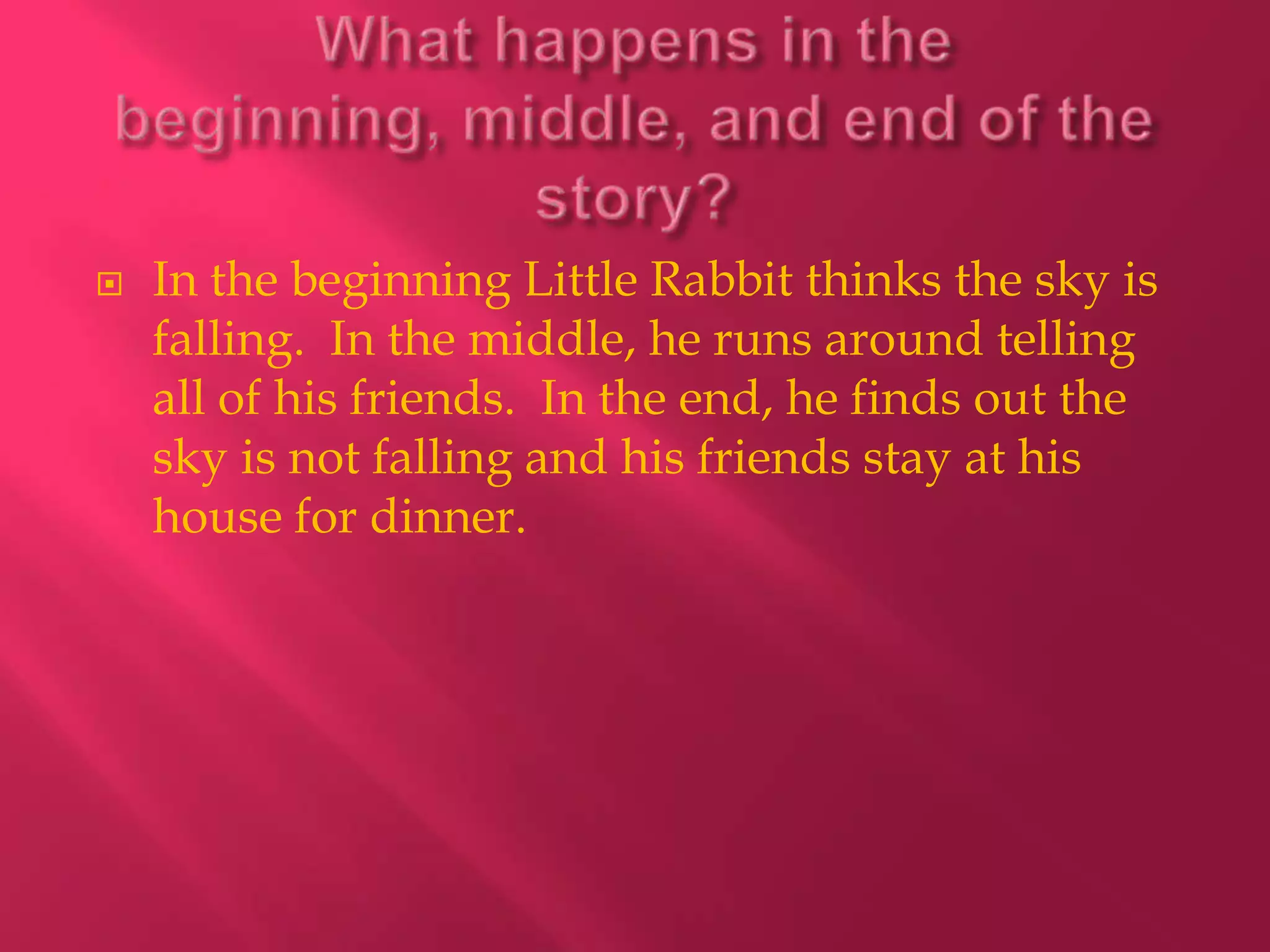 Little rabbit’s tale | PPTX