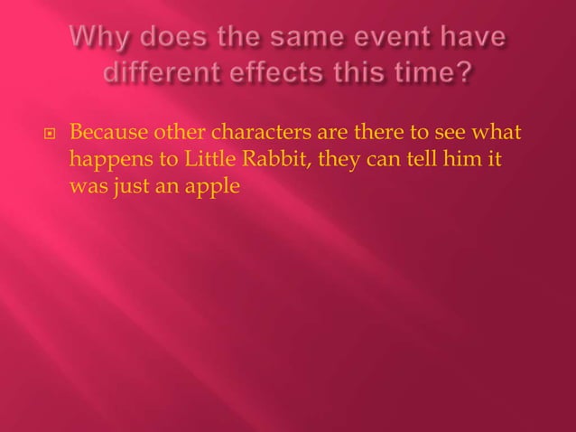 Little rabbit’s tale | PPTX