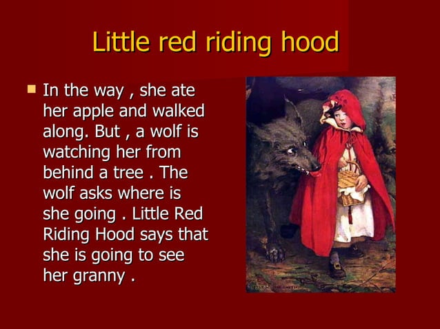 Little red riding hood | PPT